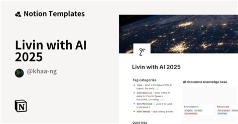 Livin With Ai 2025 Template Notion Marketplace