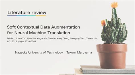 Softcontextualdataaugmentationforneuralmachinetranslationpdf