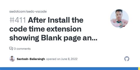After Install The Code Time Extension Showing Blank Page And Also It S Showing Blank Screen On