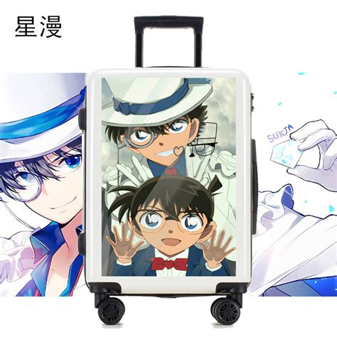 星漫动漫拉杆箱基德柯南大容量行李箱时尚旅行密码锁箱子防刮静音虎窝淘