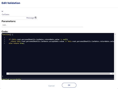 validation message additional components