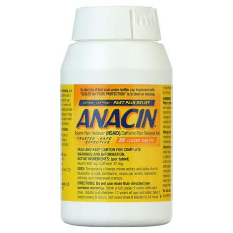 Active Ingredients In Anacin