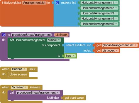 How Do I Make An Arrangement Visible When Switching Screens MIT App Inventor Help MIT App