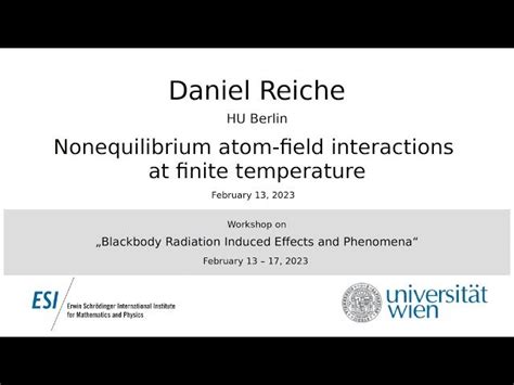 Free Video Nonequilibrium Atom Field Interactions At Finite Temperature From Erwin Schrödinger