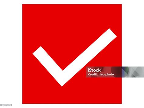 Red Checkbox Illustration Stock Illustration Download Image Now Agreement Check Mark