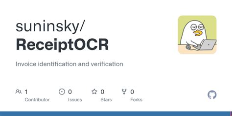 GitHub Suninsky ReceiptOCR Invoice Identification And Verification