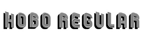 Hobo Regular Font Details And Characters —