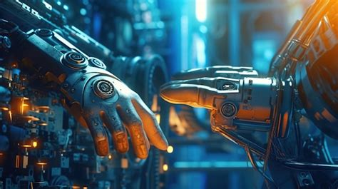 Premium Ai Image Automation Work Flow Business Industrial Process