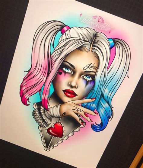 Suzanne Quartel On Instagram Harleyquinn Harleyquinntattoo Tattooharleyquinn