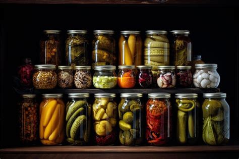Premium Ai Image Pickled Vegetables