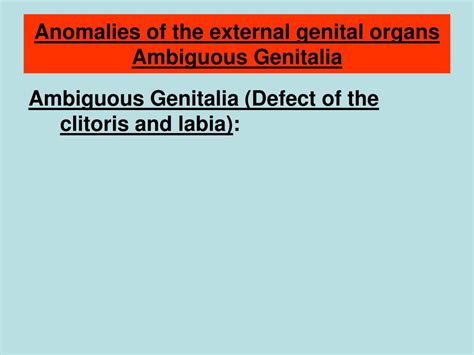Ppt Normal And Abnormal Embryology Of The Female Genital Tract