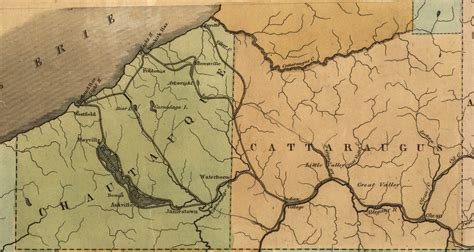 Selection Of The Route Of The Erie Railroad In Cattaraugus And
