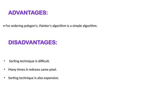 Painters Algorithm Oldpptx Graphics Software Computer Painters Algorithm Oldpptx Graphics Software Computer