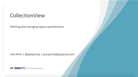 CollectionView Defining And Managing Layout Specifications TSConf YouTube