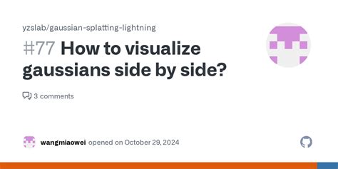 How To Visualize Gaussians Side By Side · Issue 77 · Yzslabgaussian