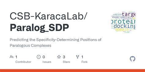 Github Csb Karacalabparalogsdp Predicting The Specificity