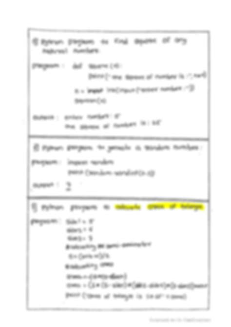 Solution Python Programming Basic Notes Studypool
