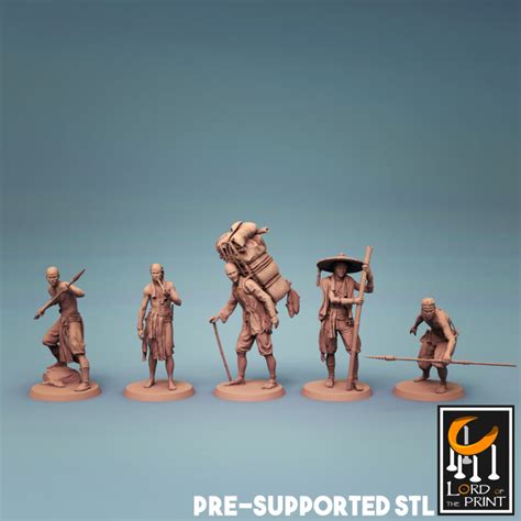 3d Printable Igorot Gang By Rescale Miniatures