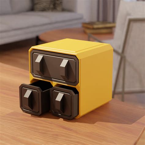 Sotrage Crate Modular Drawer System Crate Mini Container Stl File 3d