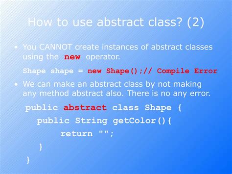 ppt guide to abstract classes and interfaces in java powerpoint