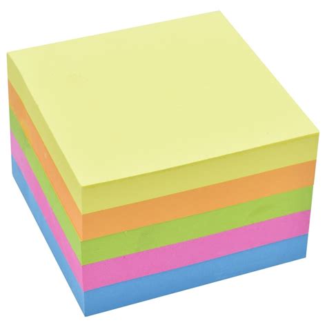 Jags Neon Sticky Notes Pack Of 500 Sheets 76 Mm X 76 Mm