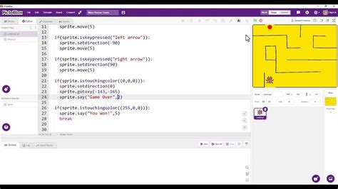 maze runner game using python in pictoblox youtube