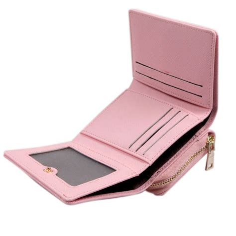 Lady′s Fashion Pu Material Trifold Zipper Wallet Coin Purse China