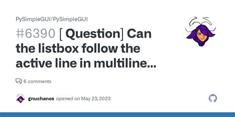 [ question] can the listbox follow the active line in multiline mode