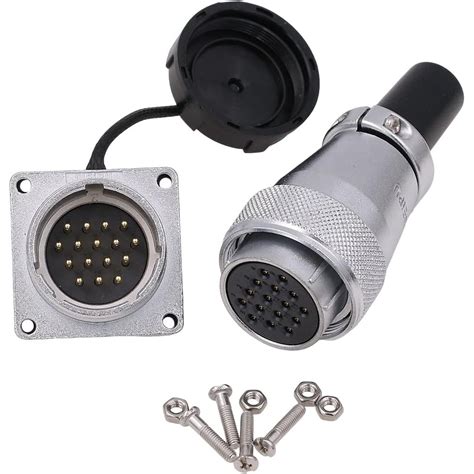 Weipu Ws28 16 Pin Aviation Circular Panel Mount Plug Socket Quick