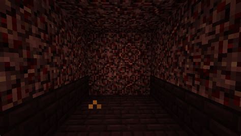 The Random Textures On These Netherrack Blocks Oriented Themselves To Form A Strange Diamond