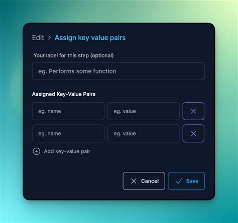 Proggy Assign Key Value Pair