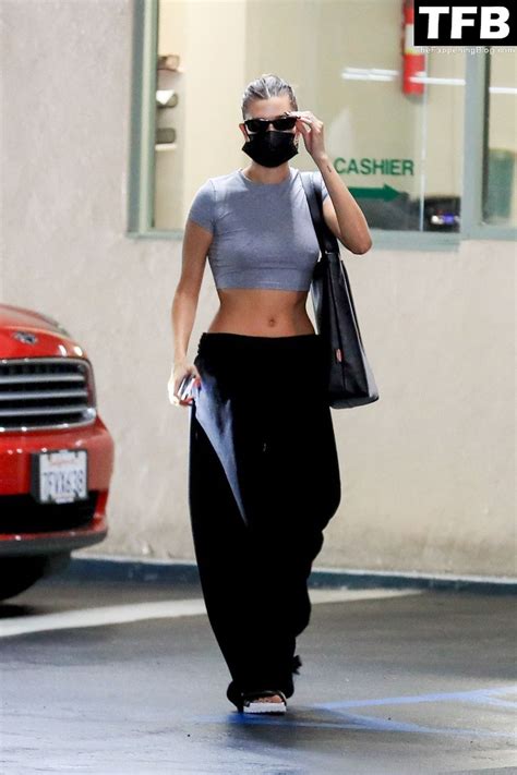 Hailey Bieber Shows Off Sexy Model Waist While Handling Business In Beverly Hills Photos