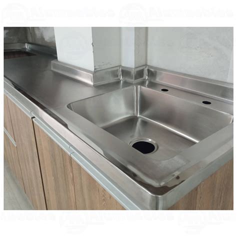 MesÓn Con Pozuelo En Acero Inox C20 Alumuebles