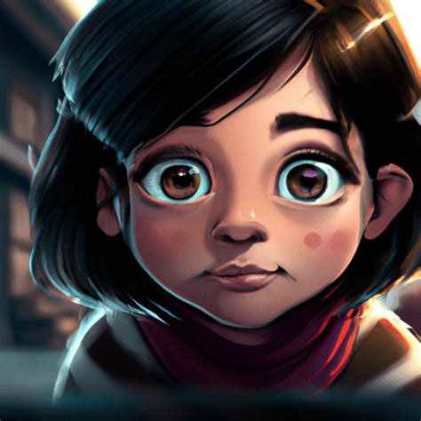 Niedliches Entzückendes Großes Augen Kleines Brünettes Mädchen Cartoon Weihnachtszauber