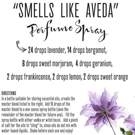 Diy Aveda Inspired Perfume Spray Recipe