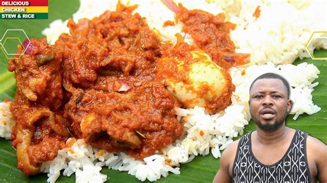 Super Delicious Chicken Stew With Boiled Rice Chicken Stew Recipe