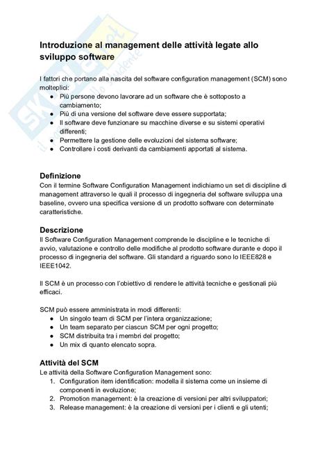 Introduzione Al Scm Software Configuration Management