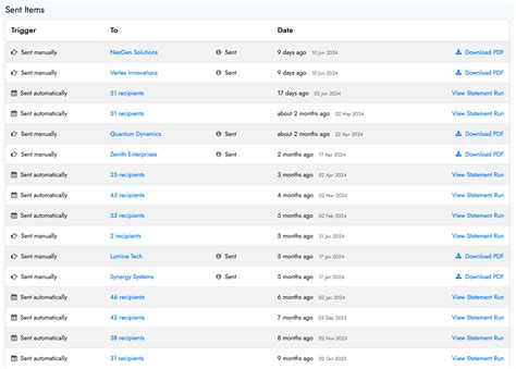 Statement Sending History Statey Support And Docs