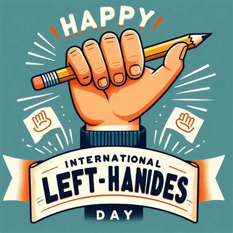 Illustration Of 13 August International Left Handers Day Premium Ai