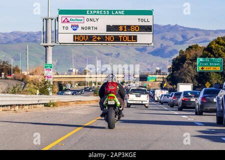 Fastrak Only Express Lane Road Sign Fastrak Is An Electronic Toll