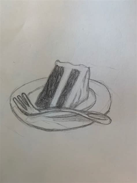Slice Of Cake Drawing
