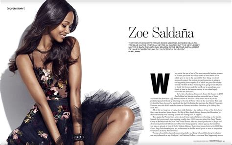 Zoe Saldana Industry Magazine Novemberdecember 2022 Issue • Celebmafia