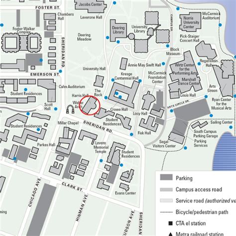 Northwestern University Campus Map