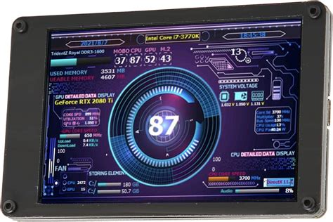 Computer Temp Monitor 3 5 Inch Ips Usb Mini Screen With Visual Theme