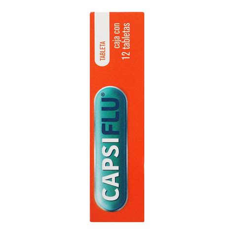 Capsiflu 2mg5mg500mg Con 12 Tabletas Paracetamolfenilefrinaclorfe