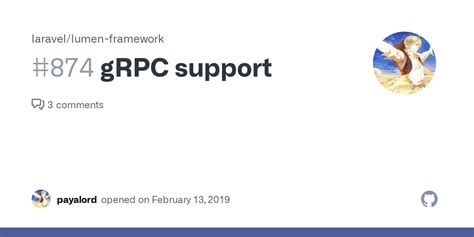 GRPC Support Issue Laravel Lumen Framework GitHub