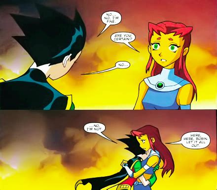 Robin X Starfire Robstar Moments From The Ttg Comics
