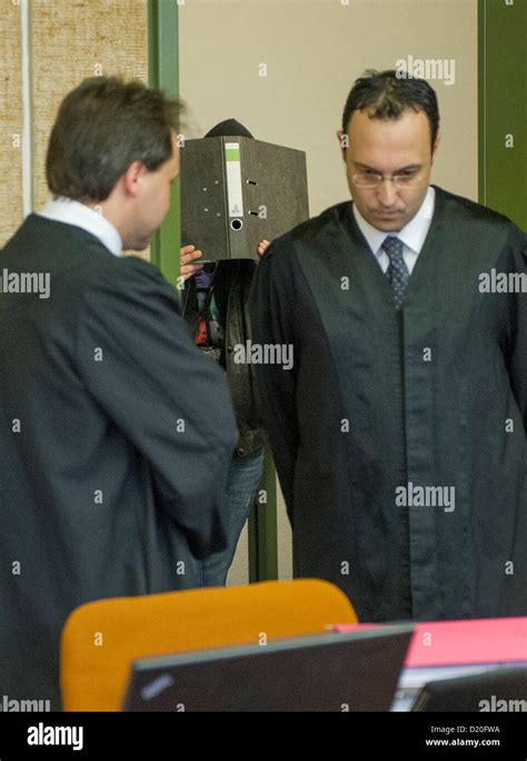 Defendant Andreas R And His Lawyers Alexander Eckstein L And Adam Ahmed Appear At The