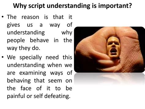 why script understanding is important pptx science