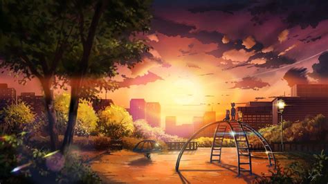 [100 ] Anime Sunset Backgrounds